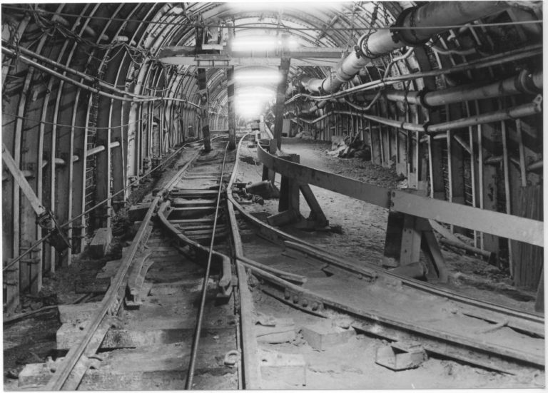 in the Wigan 4 feet workings is looking back up brow towards the Wigan ...